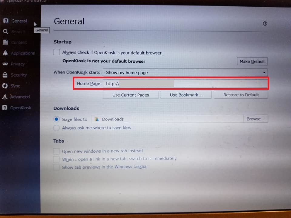 OpenKiosk: 無人情報端末化 – demura.net